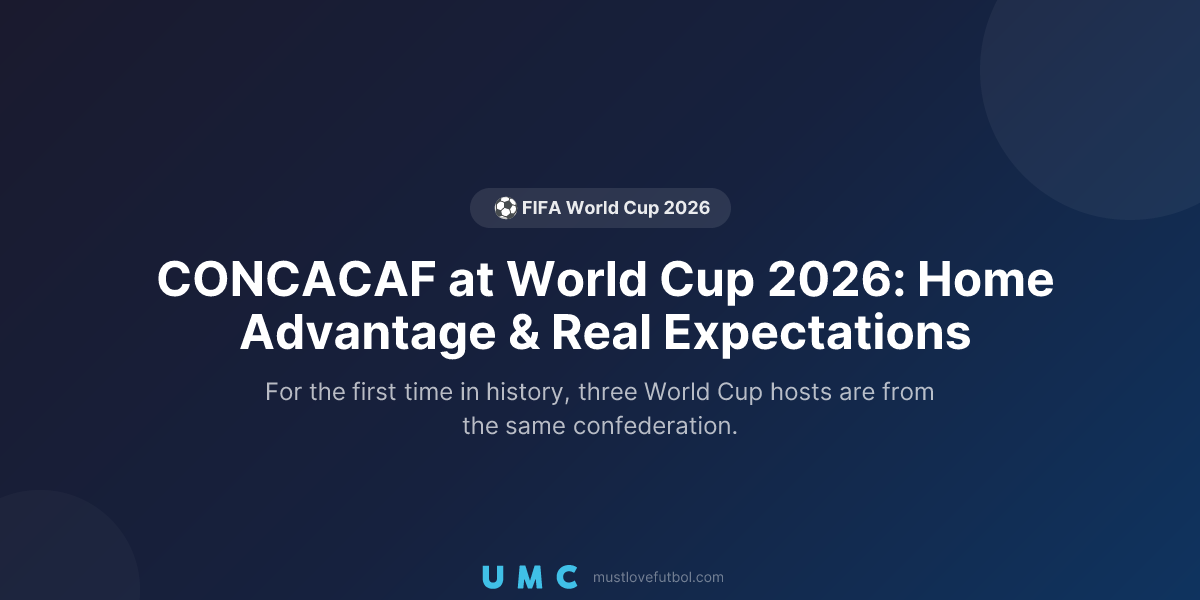 CONCACAF at World Cup 2026: Home Advantage & Real Expectations | Must ...